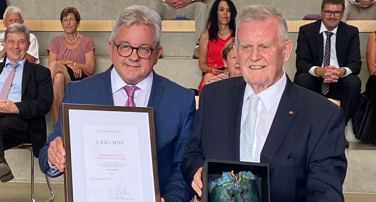 Erwin Teufel als „Gesicht Europas“ gewürdigt: Baden-Württemberg.de